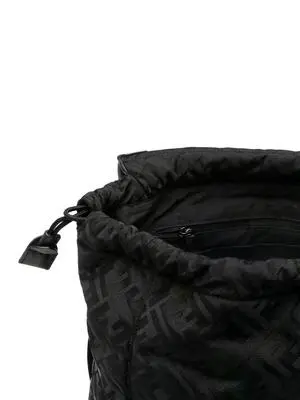 Fendi Ff Monogram Backpack - Black