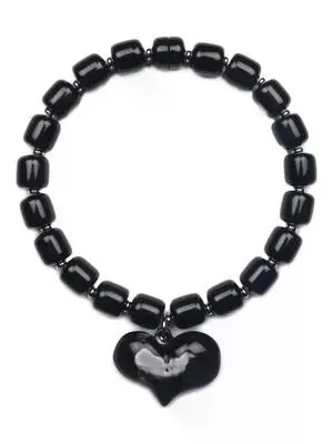 JULIETTA Amore Heart-charm Necklace - Black