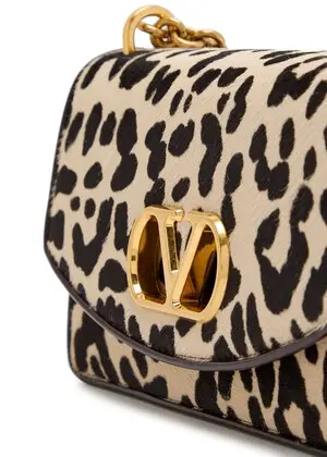 Valentino Garavani Vain Small Cow-print Shoulder Bag - Leopard