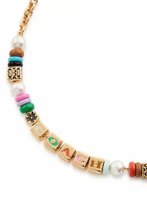 COACH® Logo Beaded Necklace