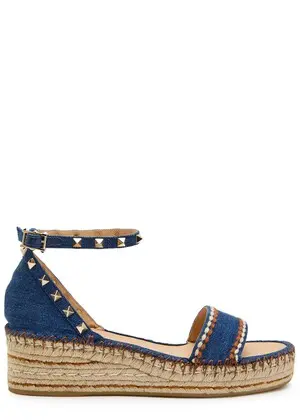Women's Denim Wedge Shoes