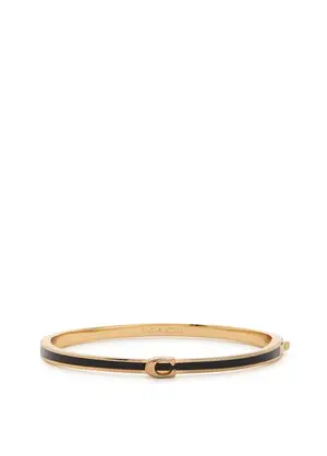Coach Logo Enamelled Bangle - Black