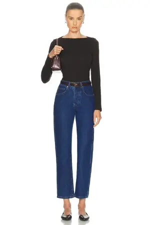 Renggli Long Sleeve Boatneck Tee - Chocolate