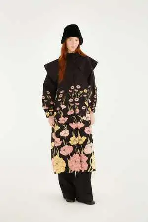 FARM RIO PROVISÓRIO Floral Print Raincoat