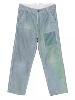 Visvim Pastoral Striped Trousers - Blue