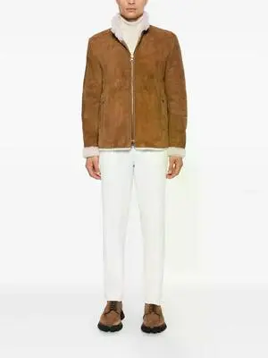 ERALDO Sinner Shearling-trimmed Suede Jacket