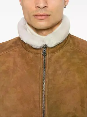 ERALDO Sinner Shearling-trimmed Suede Jacket