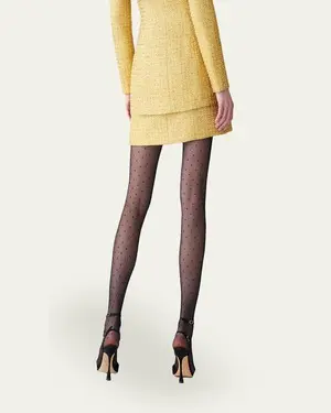 Carolina Herrera Metallic Tweed Mini Skirt