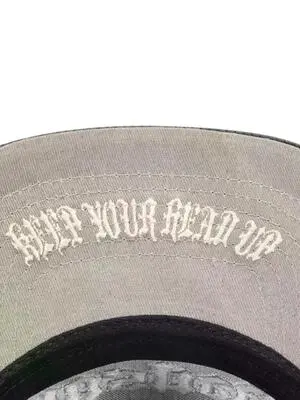 GODSPEED Embroidered Leather Trucker Hat - Black