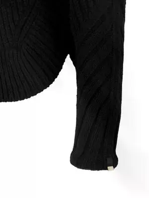 Herno Hooded Ribbed Knit Cardigan