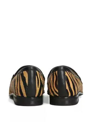 PEDRO MIRALLES Animal-print Horsebit Loafers