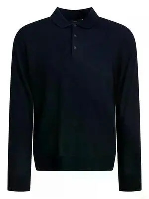 Vince Buttoned Polo Shirt - Blue