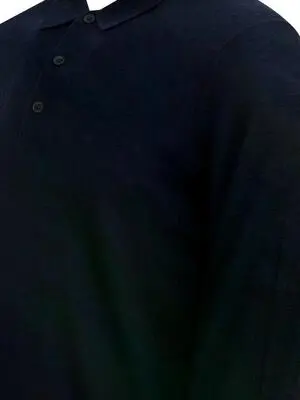 Vince Buttoned Polo Shirt - Blue