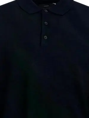 Vince Buttoned Polo Shirt - Blue