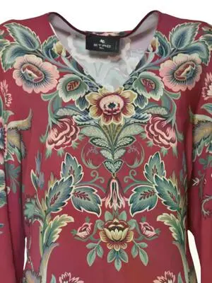 Etro Floral V-neck Dress