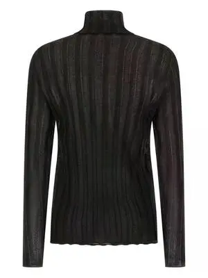 Fabiana Filippi Ribbed Lurex Sweater - Black