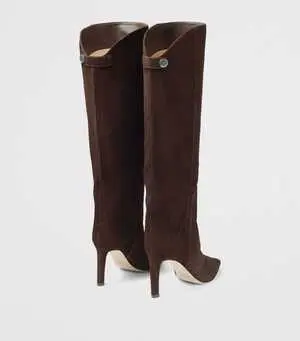 JIMMY CHOO Alizze 85 Suede Knee-high Boots