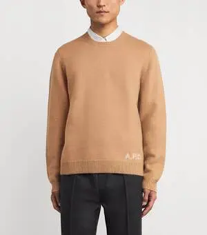 A.p.c. Merino Wool Edward Logo Sweater