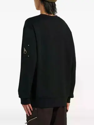 Moose Knuckles Logo Appliqué Sweatshirt - Black