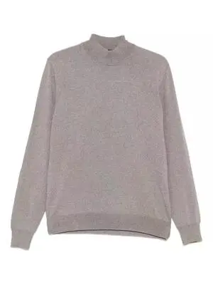 Tagliatore High-neck Long-sleeve Sweater - Neutrals