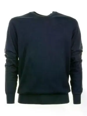 PEOPLE OF SHIBUYA Crew Neck Sweater - Blue