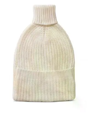 Johnstons Of Elgin Ribbed Knit Hot Water Bottle Cover - Neutrals