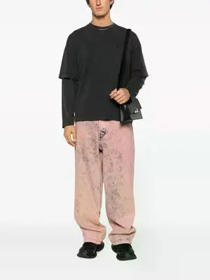Études Studio Wide-leg Garment-dyed Jeans