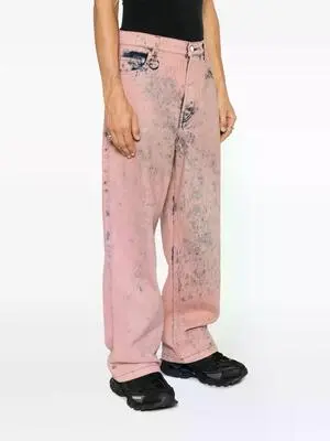 Études Studio Wide-leg Garment-dyed Jeans