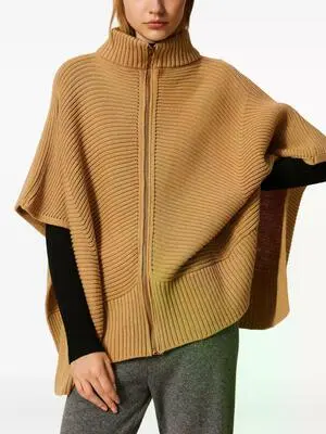 TWINSET Zip-up Knitted Cape