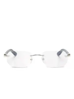 Cartier Oval-frame Glasses - Silver