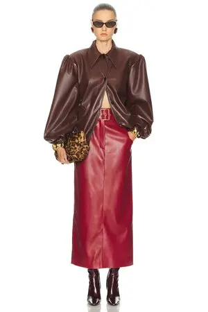 ROWEN ROSE Bomber Jacket - Brown