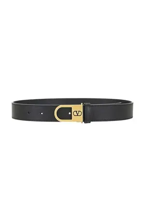 Valentino Garavani V Logo Signature Belt - Nero