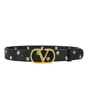 Valentino Garavani Vlogo Signature Studs Belt - Nero