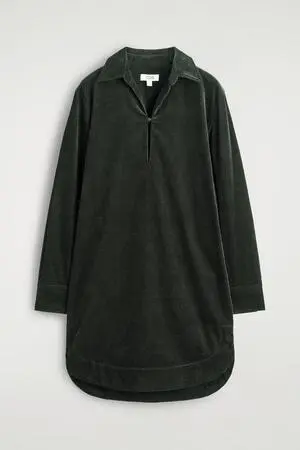 Cos Corduroy Mini Shirt Dress - Brown