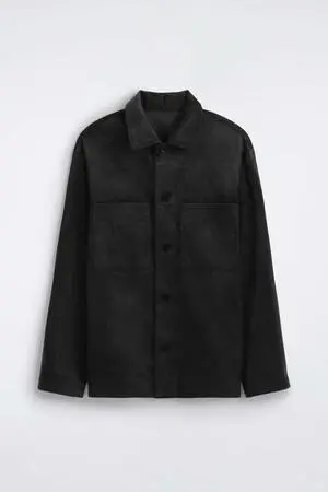 Cos Cotton-corduroy Overshirt - Black