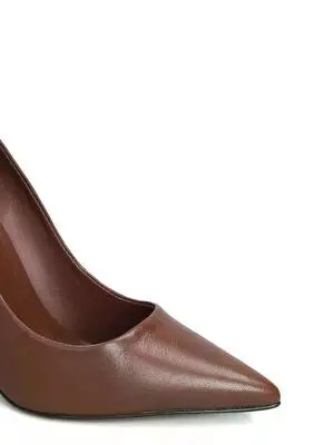 ANDREA CARRANO 110mm Pointed-toe Stiletto Pumps - Brown