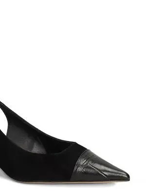 Lola Cruz Pointed-toe Slingback Pumps