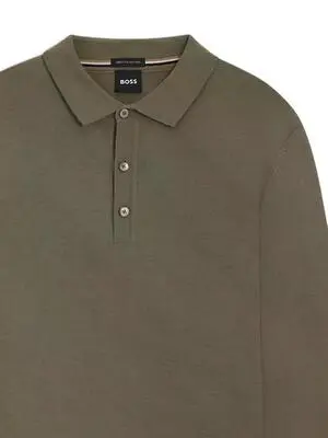 BOSS Buttoned Long-sleeve Polo Shirt