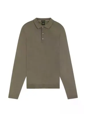 BOSS Buttoned Long-sleeve Polo Shirt