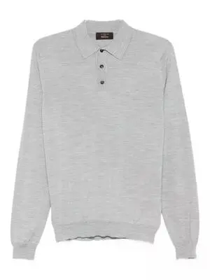 ZANONE Buttoned Polo Shirt Grey