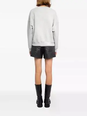 Zadig&Voltaire Mira Sweatshirt With Rhinestone Embellishments - Grey