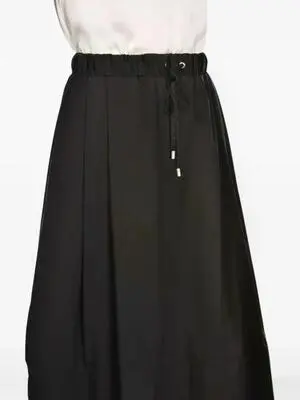 GRAN SASSO Drawstring Midi Skirt