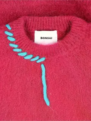 BONSAI Stitched Knit Jumper - Red