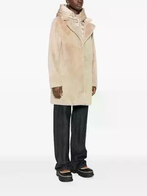 BOMBOOGIE Paneled Hooded Coat