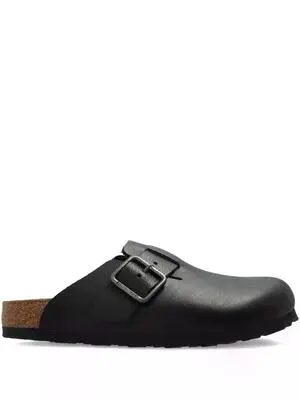 BIRKENSTOCK Boston Buckled Mules - Black