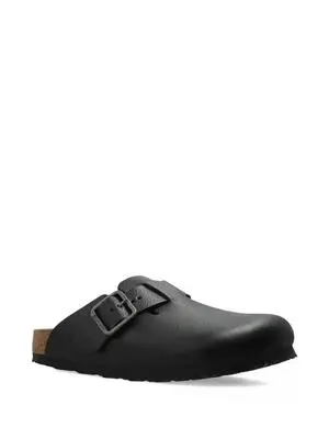 BIRKENSTOCK Boston Buckled Mules - Black