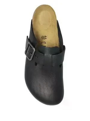 BIRKENSTOCK Boston Buckled Mules - Black