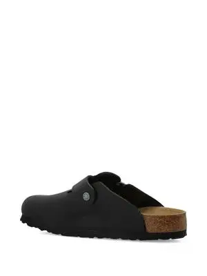 BIRKENSTOCK Boston Buckled Mules - Black