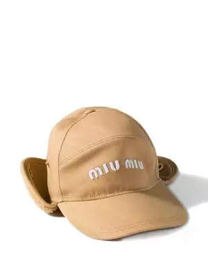 Miu Miu Logo-embroidered Cap