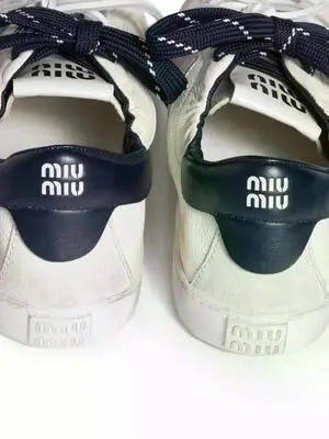 Miu Miu Deco Leather Sneakers